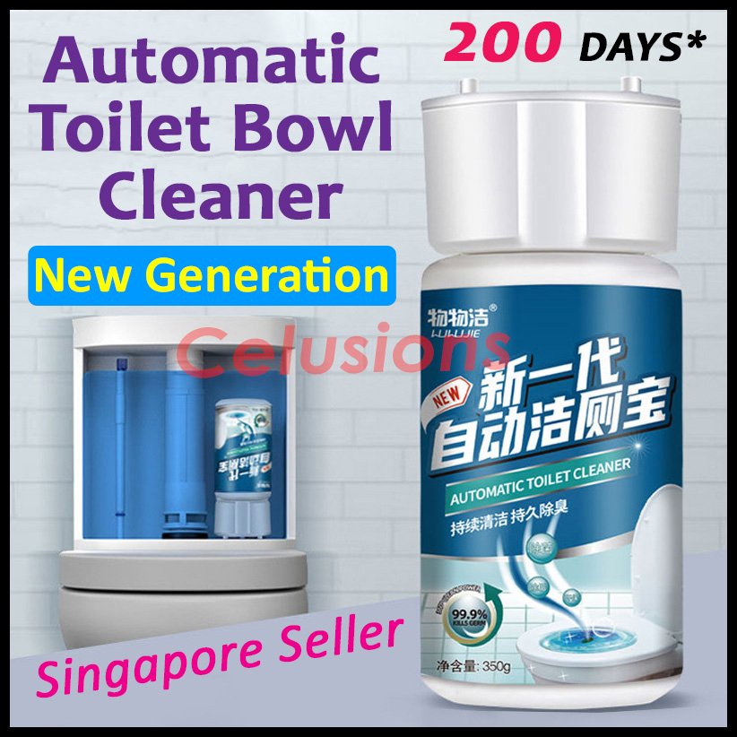 NEW! ️️Automatic Toilet Bowl Cleaner ️️ Blue Liquid Detergent Stain ...