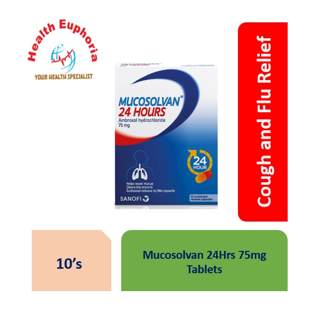 Mucosolvan 24Hours Cough Relief Capsules 10s (Expiry May 2026) | Shopee ...