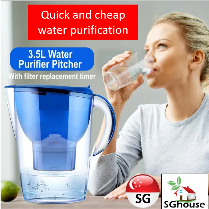 Levara Water Filter Purifier jug portable pitcher easy to use odorless ...