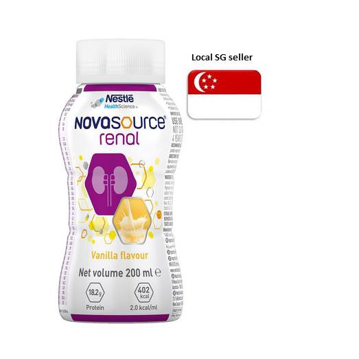 Nestle Novasource Renal Liquid, Vanilla, 200ML | Shopee Singapore