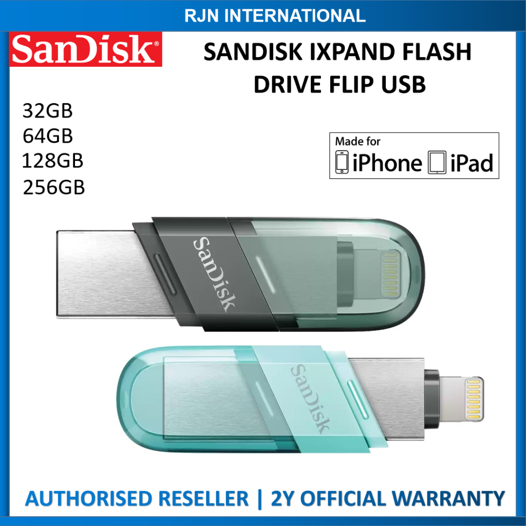 SanDisk iXpand Flash Drive Flip Usb 3.0 for ios iphone Lightning ...