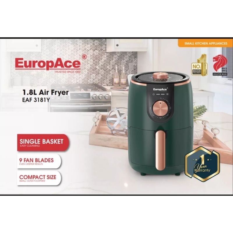 EuroAce 1.8L Air Fryer EAF 3181Y | Shopee Singapore