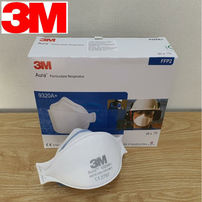 3M Aura Mask 9320A+ FFP2 / 9332A+ FFP3 / 1870+ N95 Surgical (Individual ...