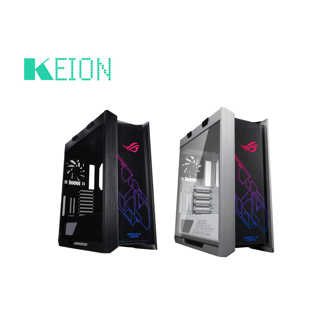 [ASUS] ROG Strix Helios RGB Black White Edition Chasis PC Case ATX EATX ...