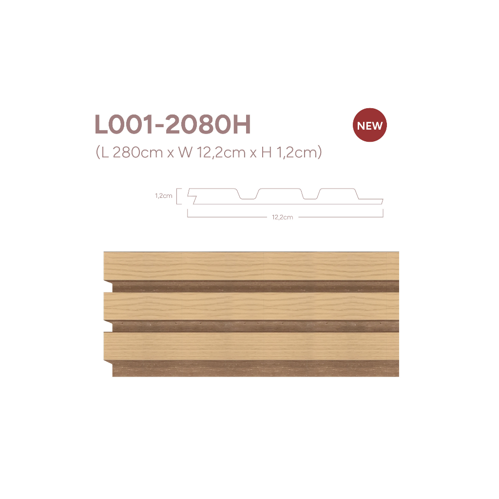 Dekorea Miga Korean Louver Wall Panel Decoration Fluted Panel | Shopee ...