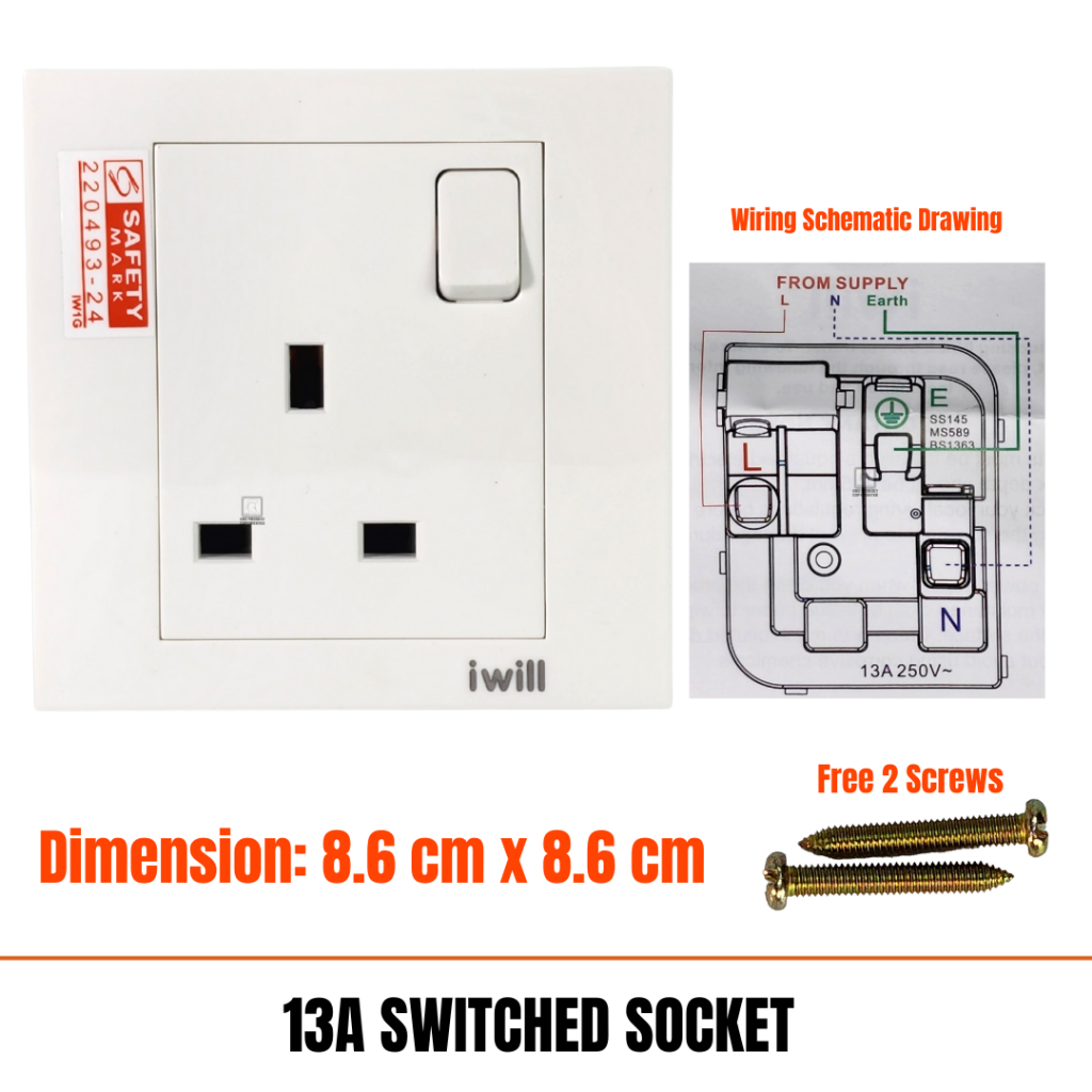 ONS Switch / Socket [Dimmer - USB Wall Socket - Push Switch - Socket with Mounting Box ...