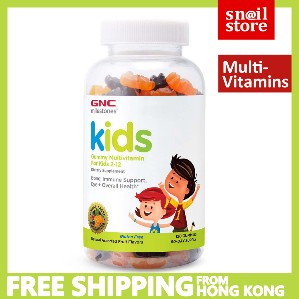 GNC milestones Kids Multivitamin Gummy (2-12 yrears) (EXP 2026)120 ...