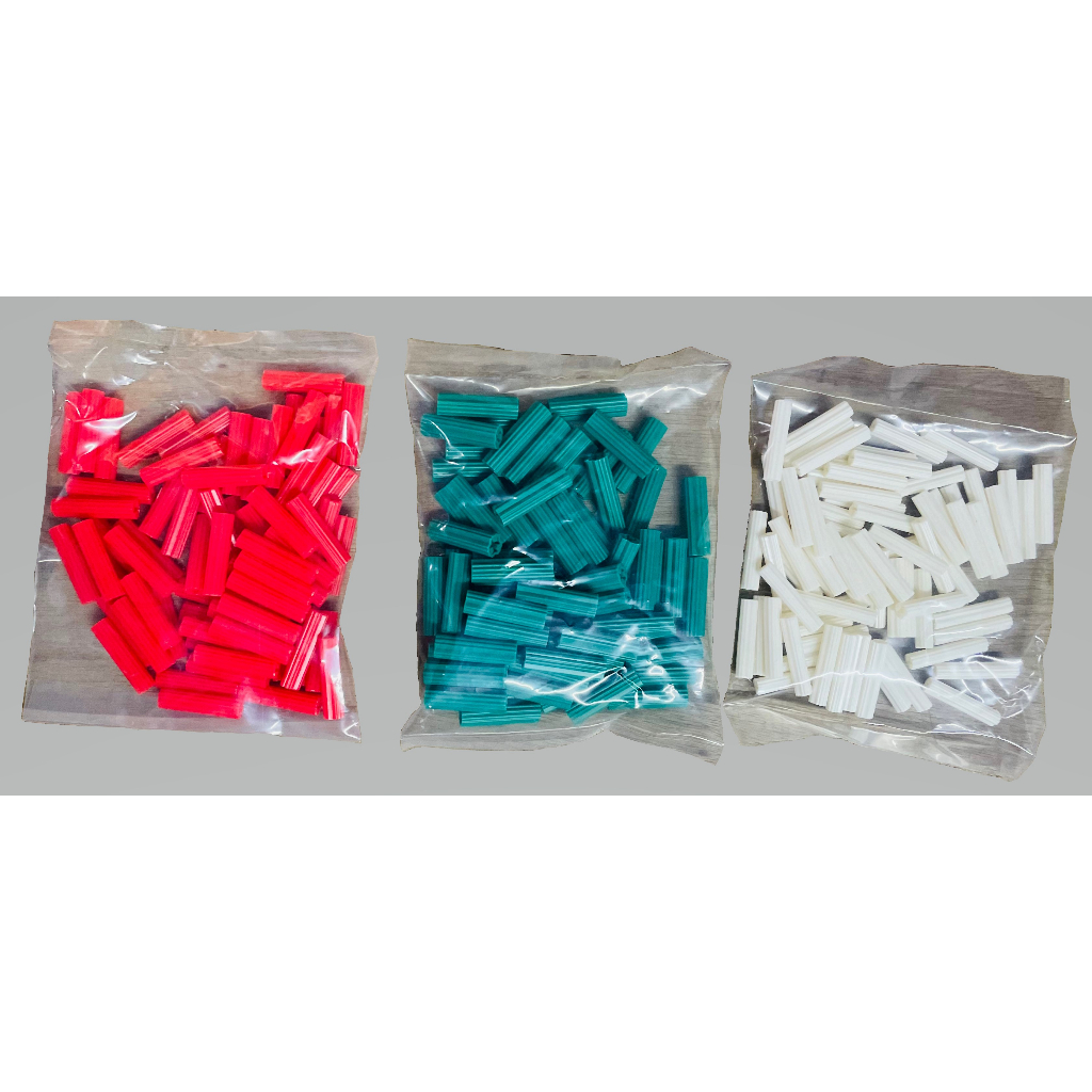 [LOCAL SG] PVC Concrete Wall Plug Plastic Anchors - Green 7 mm / Red 6 ...