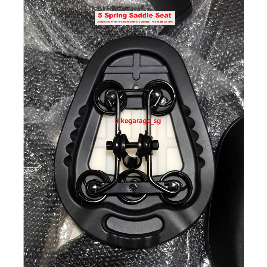 [SG SELLER] Customized 5 Spring Seat Bicycle Seat Ebike Folding Bike ...
