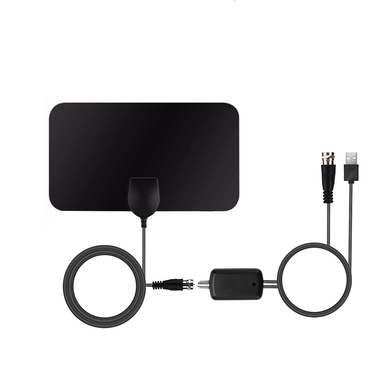 Digital Indoor HDTV Antenna UHF/VHF Black Film Thin TV Antenna with ...