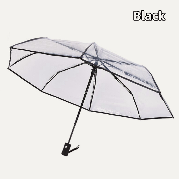 {SG} Automatic Transparent Umbrella Umbrella Rain Compact Folding ...