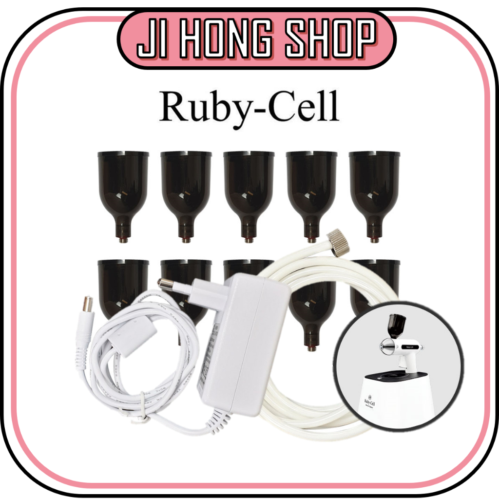 [ Ruby Cell ] Airbrush System (DSA-2000) consumables ( Cable, adapter, airbrush container ...