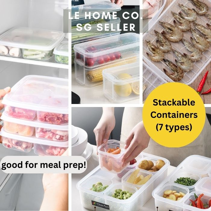 [SG INSTOCK] Fridge Stackable Storage Containers (7 Types ...