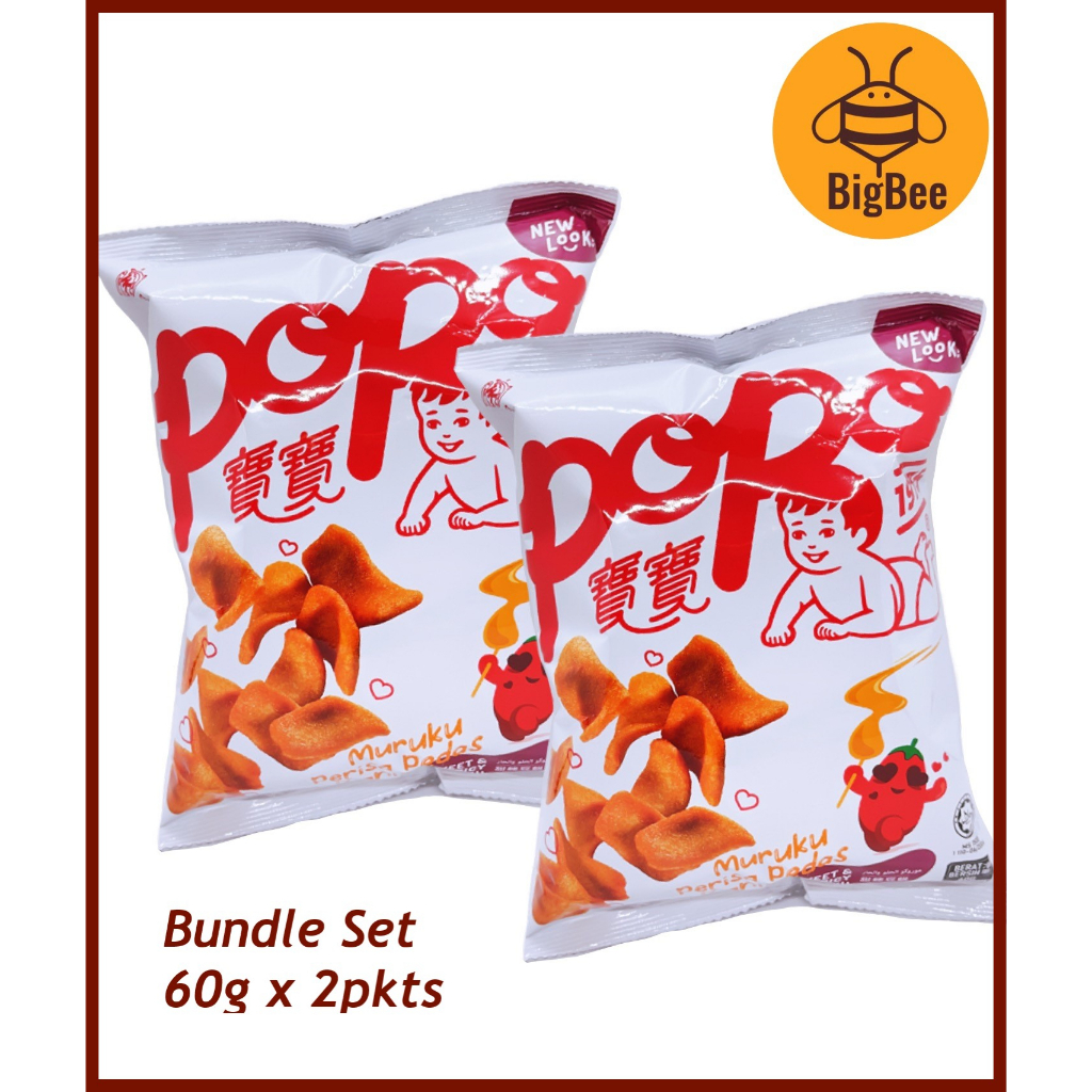 Popo Muruku - 60g x 2pkts Original / Sweet & Spicy PO PO Muruku Fish ...