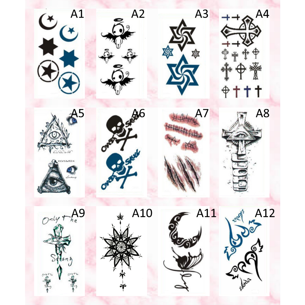 Temporary Tattoo Symbol 1 Piece [NEW] | Shopee Singapore