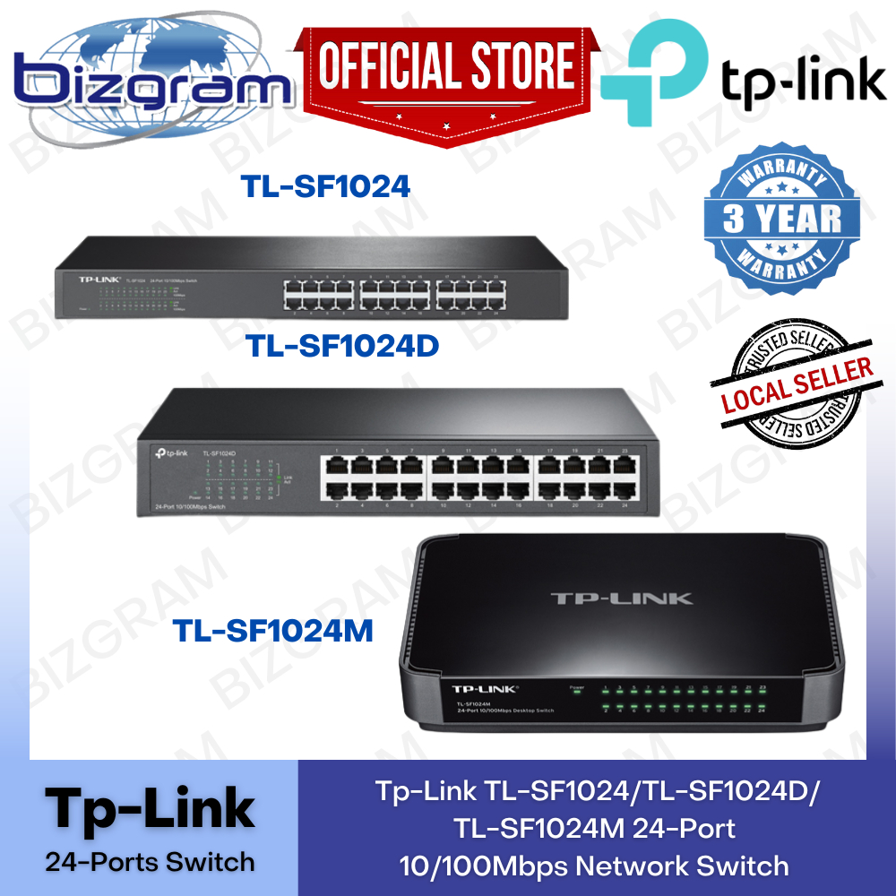 Tp-Link TL-SF1024/TL-SF1024D/TL-SF1024M 24-Port 10/100Mbps Network ...
