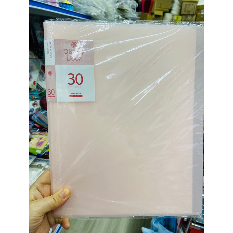 30 pockets A4 Clear Display Book Pocket Plastic File Folder/ Paper ...