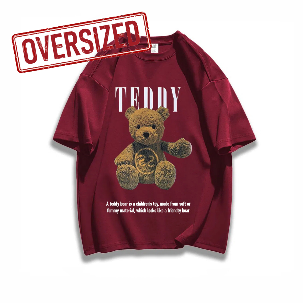 Teddy Design T-Shirt Cute Bear T-shirt Men Women Short Sleeve Tee ...