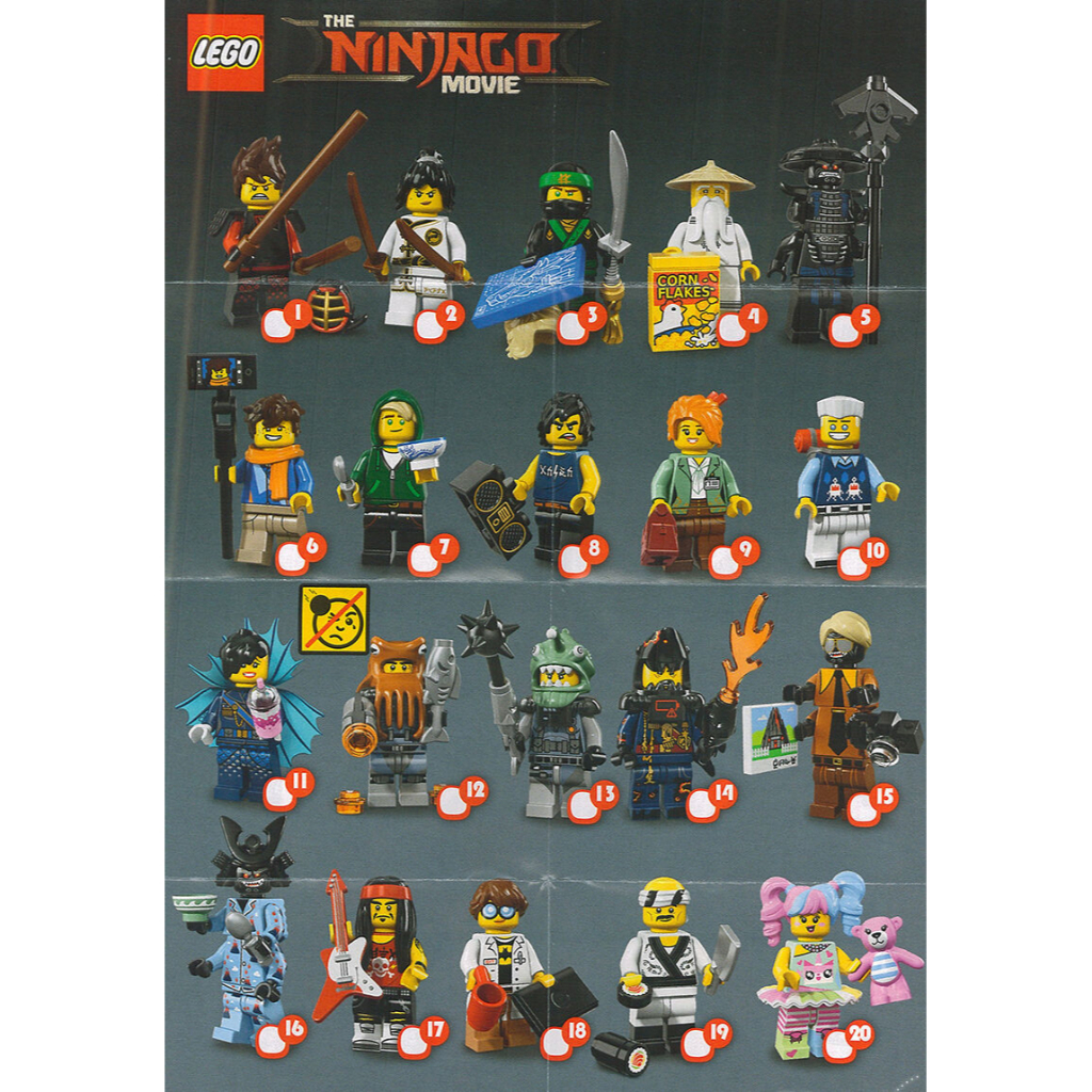 Lego 71019 Ninjago Movie Minifigure (full set of 20) | Shopee Singapore