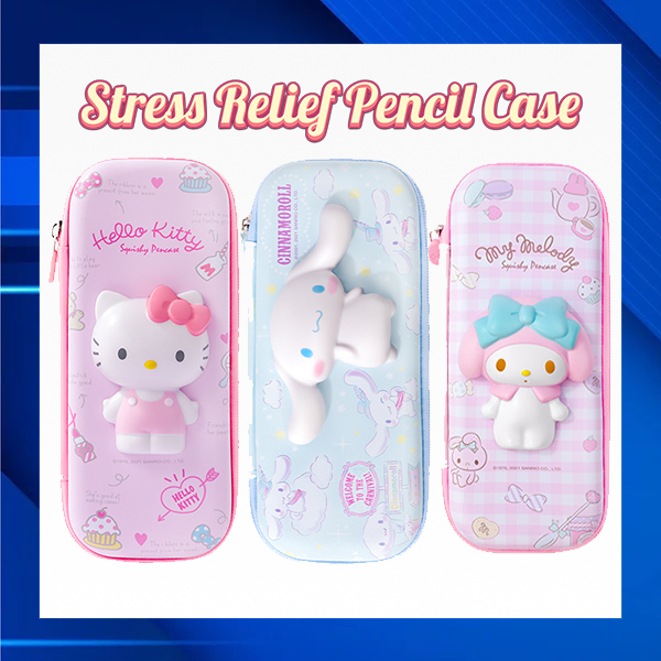Pencil Case Squishy Stationery Stress Ball Relief Cute Adorable Design ...