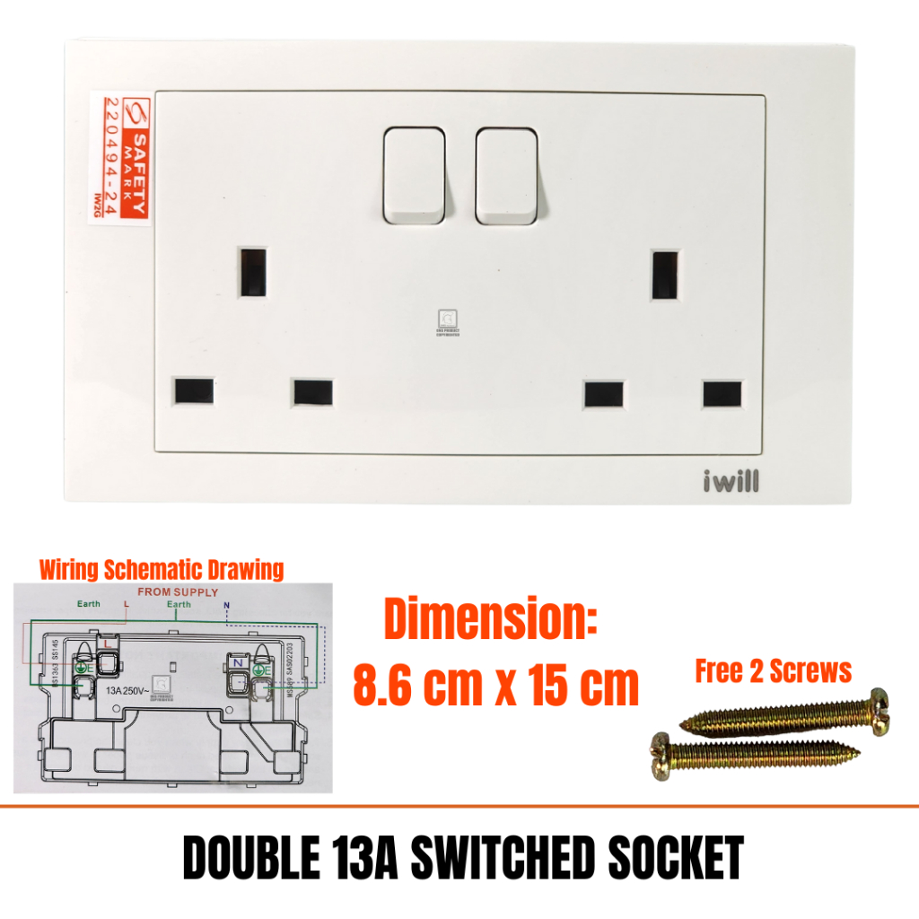 ONS Switch / Socket [Dimmer - USB Wall Socket - Push Switch - Socket with Mounting Box ...