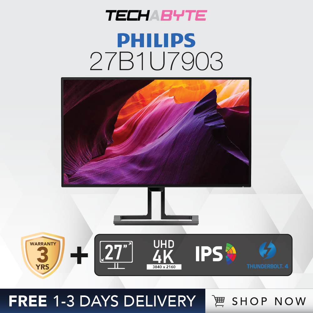 Philips 27B1U7903 | 27" 4K UHD | IPS | Mini-LED Thunderbolt 4 Professional monitor | Shopee ...