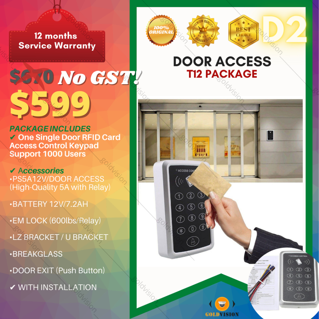 One Single Door RFID Card Access Control Keypad Support 1000 Users Door ...