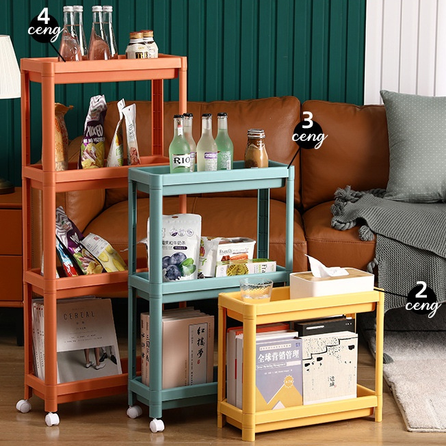 2/3/4 layer color storage rack/kitchen W17.5 cm refrigerator side rack ...