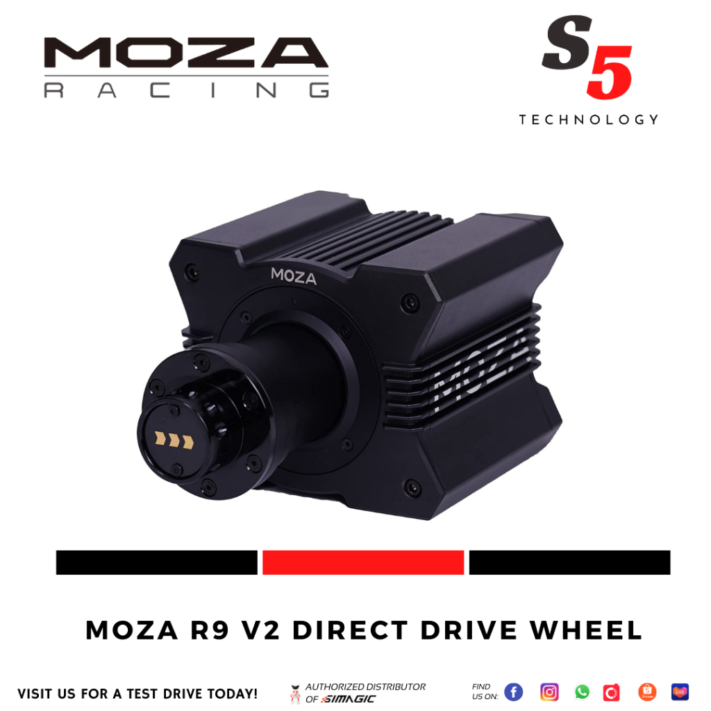 MOZA R9 V2 Direct Drive Wheel / moza racing simracing / sim racing / eracing / esports / driving ...