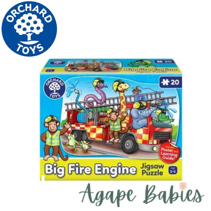 Orchard Toys Big Fire Engine (NEW) 20-Piece Jigsaw Puzzle | Shopee ...