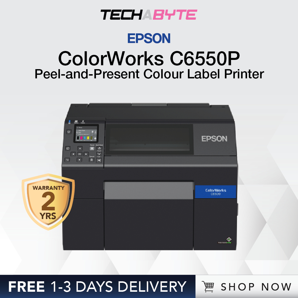 Epson ColorWorks C6550P Peel-and-Present Colour Label Printer | Shopee ...