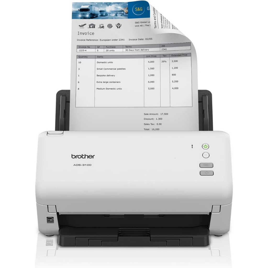 Brother ADS-3100 High-Speed Desktop Scanner | Compact with Scan Speeds ...