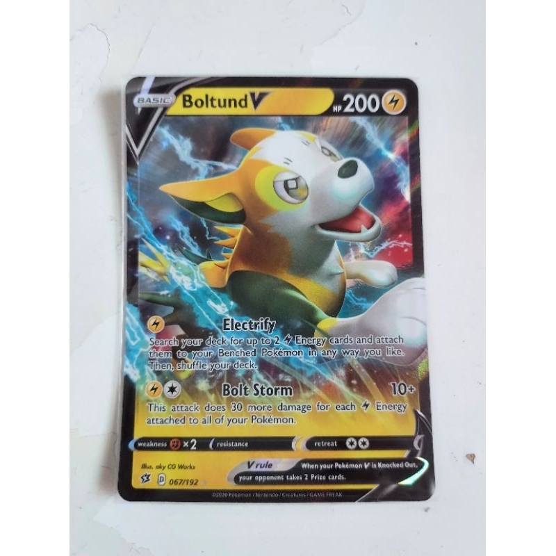 Pokemon boltund v rebel clash card | Shopee Singapore