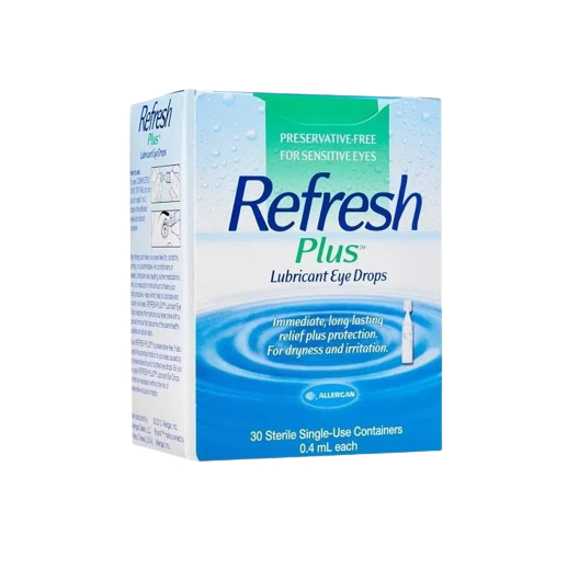 (Made In USA | EXPIRY 2026)Allergan Refresh Plus Eye Drops (30s ...