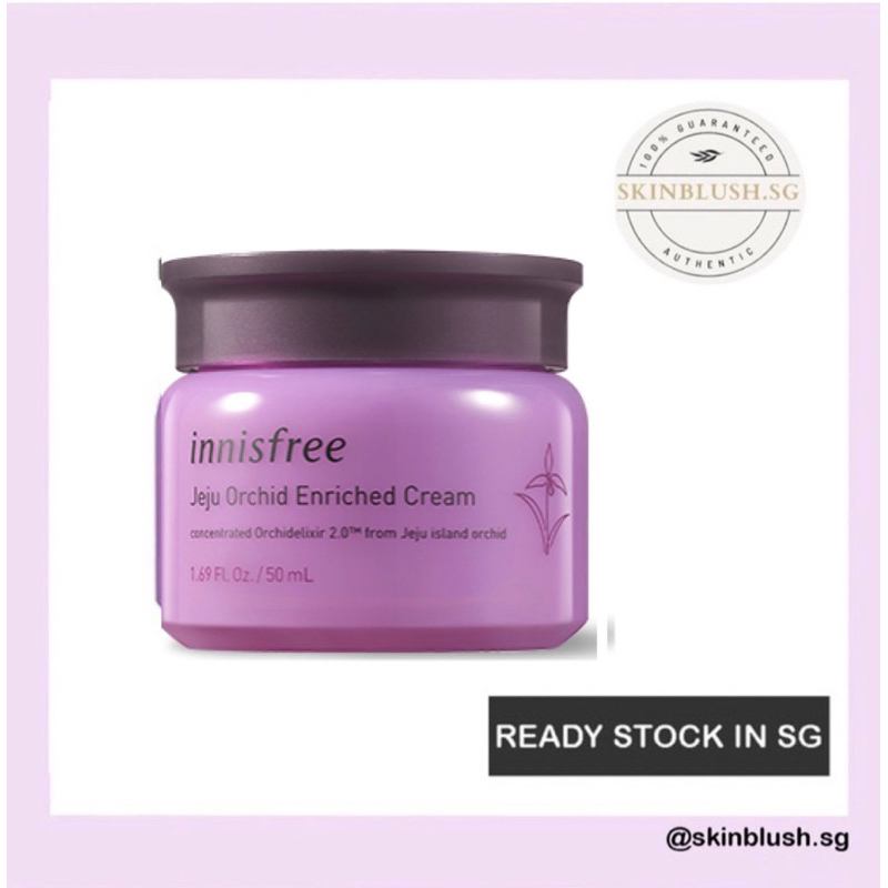 INNISFREE Jeju Orchid Enriched Cream 50ml [SG Ready Stock] | Shopee ...
