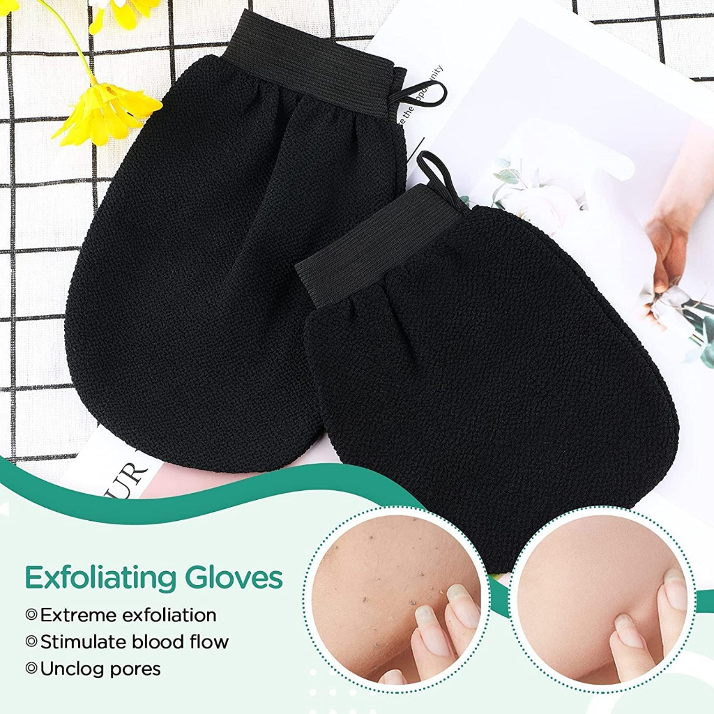 Fitpro Body Exfoliating Glove Mitt Bath Scrub Unisex | Shopee Singapore