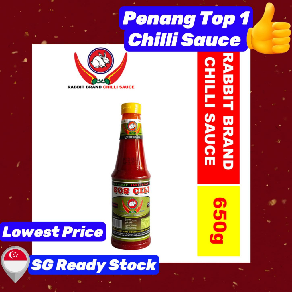 Rabbit Brand Chili Sauce / sos chili (650 gram) | Shopee Singapore