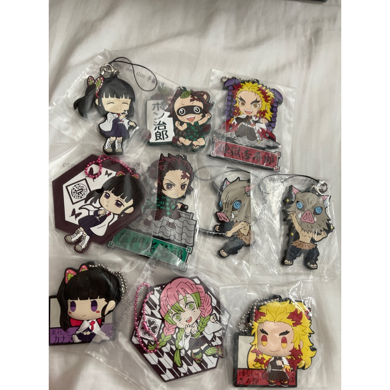 kimetsu no yaiba demon slayer kuji rubber strap keychain Tanjiro ...
