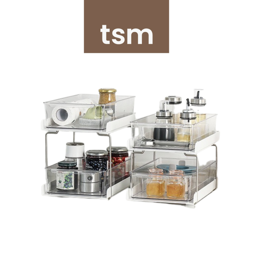 TSM Kitchen Rack Drawer Under Sink Kitchen Storage | Pantry Spice ...