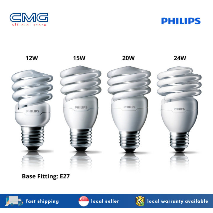 Philips Tornado Spiral Energy Saving Bulb E27 Base | 12w/15w/20w/24w ...
