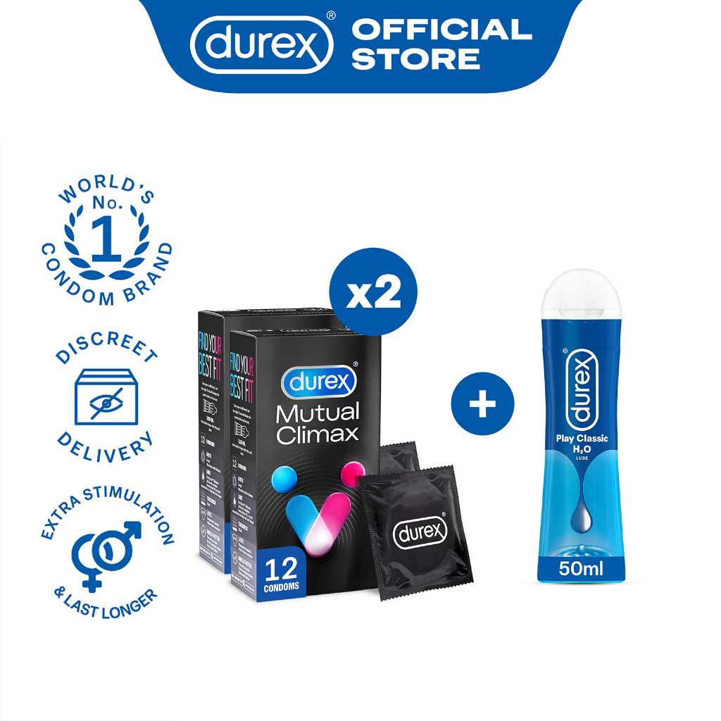 Durex Performance Bundle | Durex Mutual Climax Condoms Pack of 12 X 2 ...