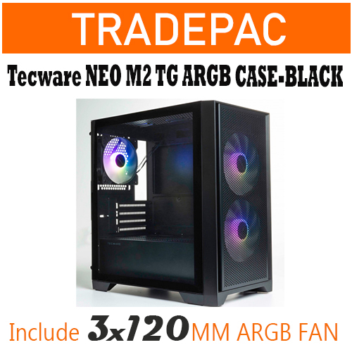 Tecware NEO M2 TG ARGB m-ATX Cashing -Black ARGB/White/Black | Shopee ...