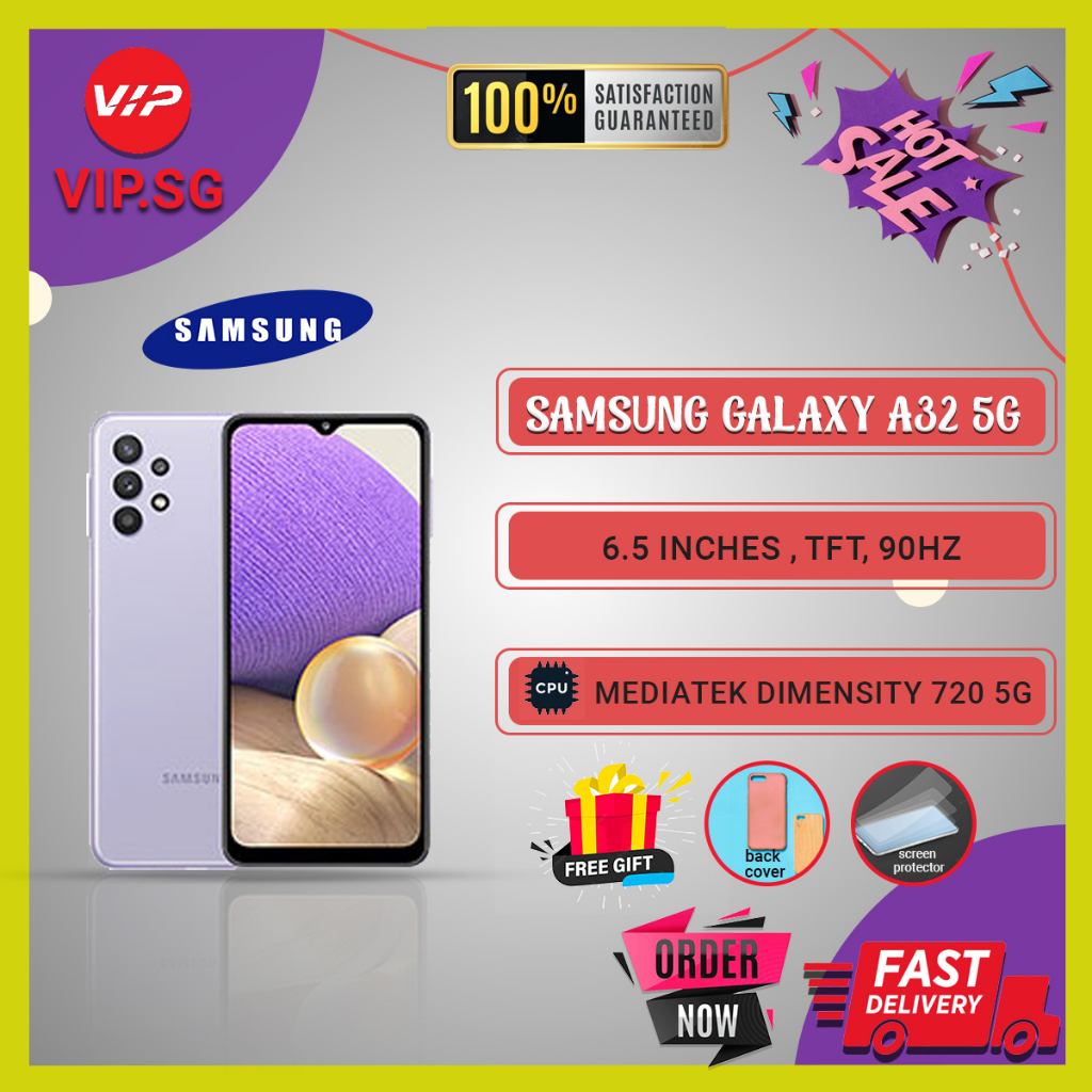 Samsung Galaxy A32 5G | 4GB+64GB | Brand New with Warranty | Shopee Singapore
