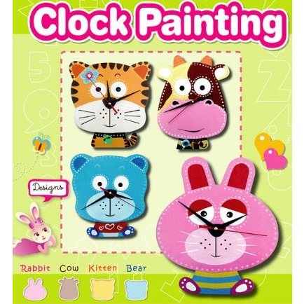 (Ideal Gift) DIY Craft-Paint & Build Your Own Cute Animal Clock-4 ...