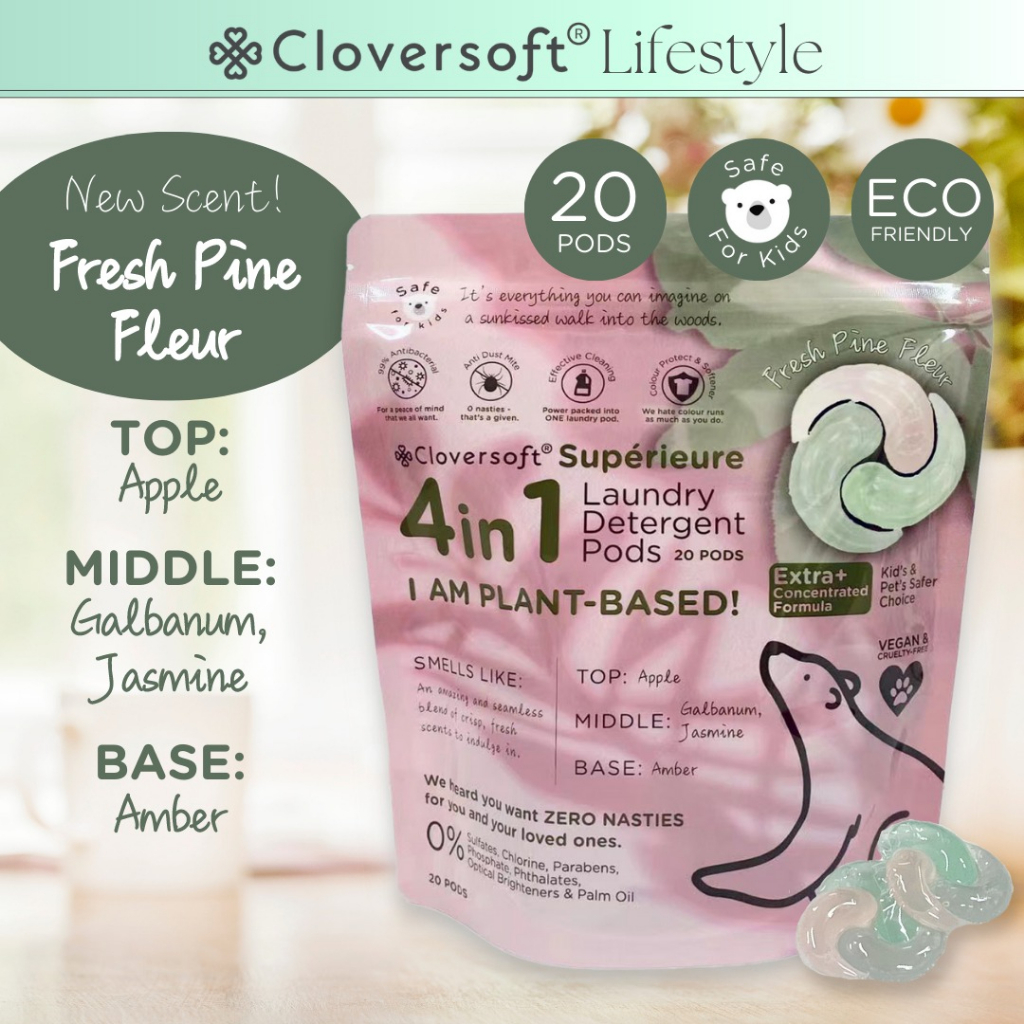 [Cloversoft Official] NEW LAUNCH! Cloversoft Laundry Pod Fresh Pine ...