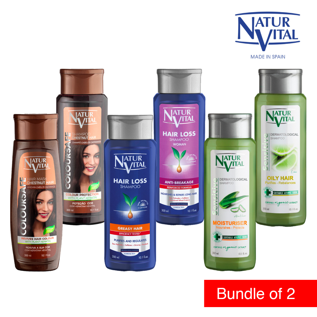 [BUNDLE OF 2] NaturVital Shampoo ( 2 x 300ml) | Shopee Singapore