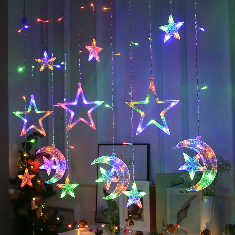 [SG Seller] Ramadan Curtain Light LED Moon and Star Light for Hari Raya ...