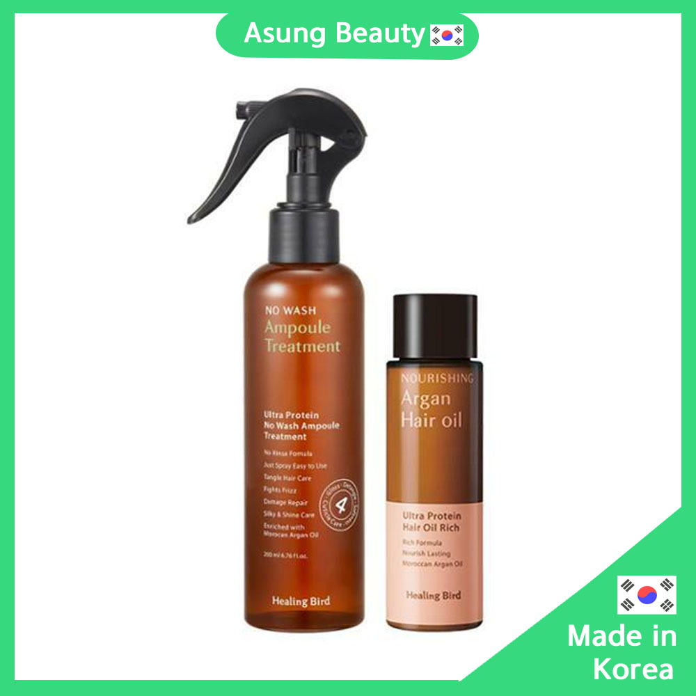 [HEALING BIRD] Ultra Protein No-wash Ampoule Treatment 200ml ( Oil 31ml ...
