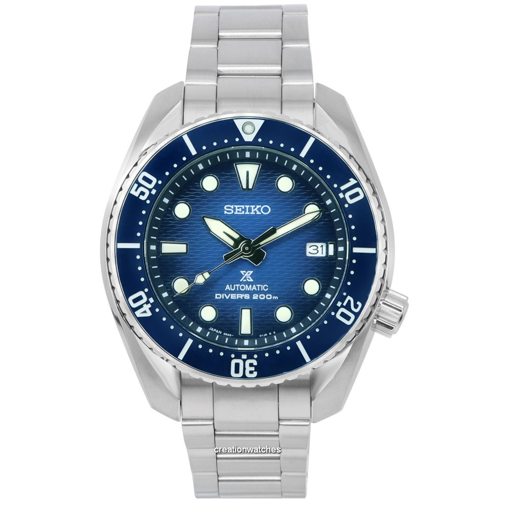 Seiko Prospex Sea King Sumo Blue Dial Automatic Diver's SPB321 SPB321J1 ...