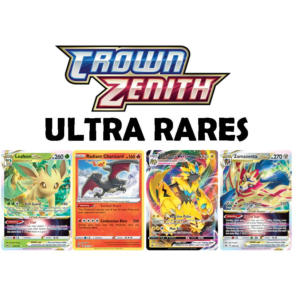 Pokemon TCG Crown Zenith - Ultra Rares | Shopee Singapore